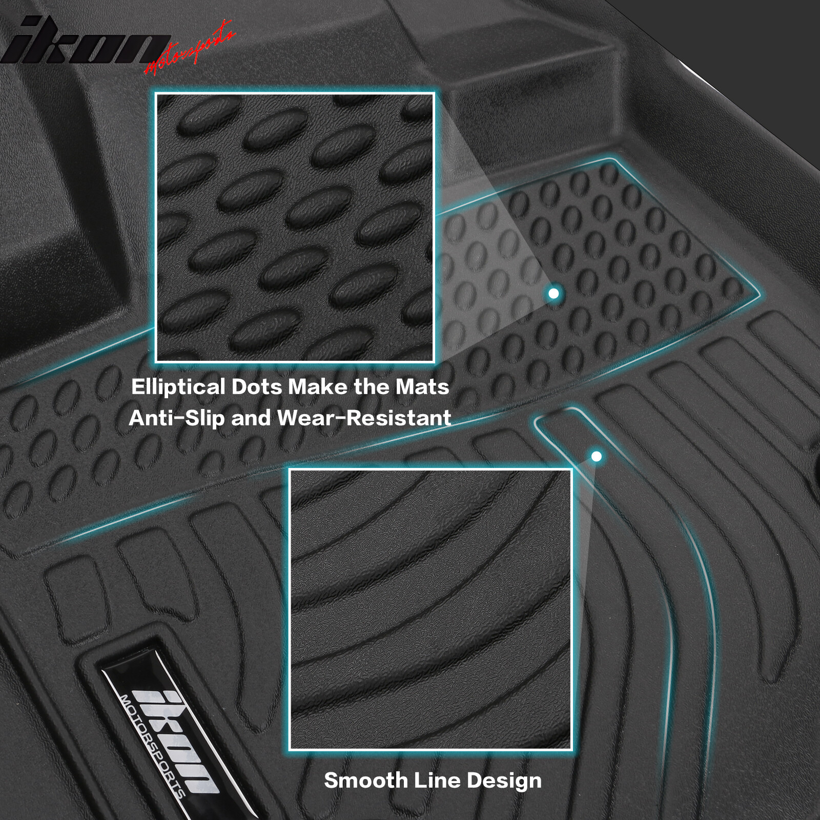 Fits 23-25 BMW X1 24-25 X2 All Weather 3D Floor Mats Front Rear Carpets ...