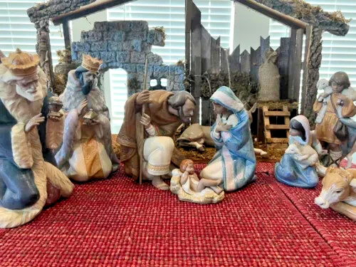 LLADRO LARGE NATIVITY SET- GRES - WITH CRECHE &Donkey *Last Set | eBay