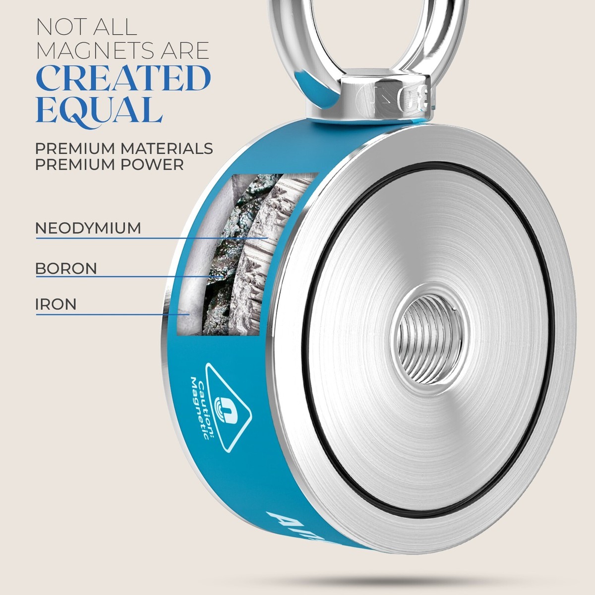 Magnetic Fishing Kit 4000 Lbs Double-Sided Fishing Magnet Kit | 66FT ...