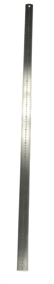 1 Meter Stainless Steel Ruler with Stamped Centimeter and Millimeter | eBay