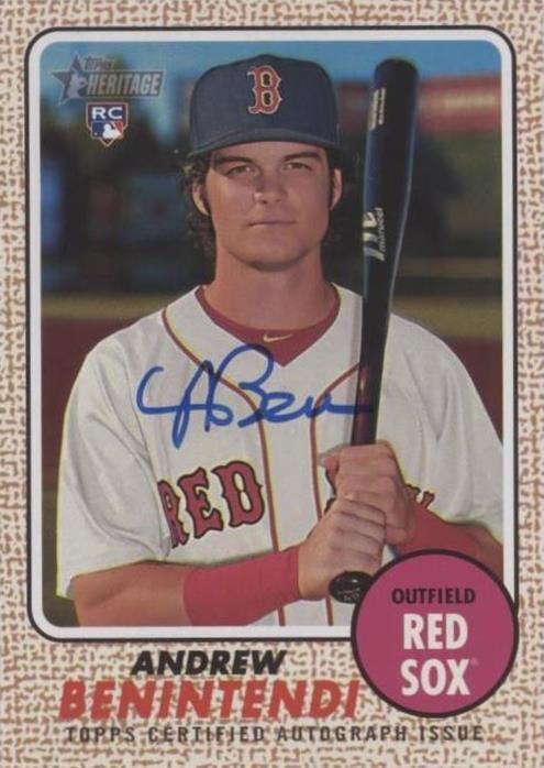 2017 Topps Heritage - Real One Autographs Andrew Benintendi #ROA-ABE ...