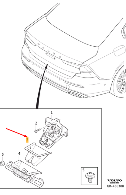 Volvo S90 2018 2.0 Boot BOOTLID Lock Cover 31386567 for sale online | eBay