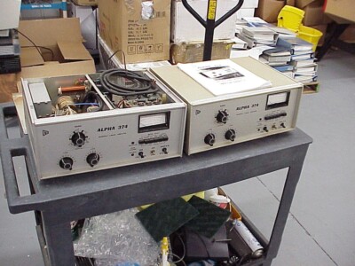 ETO ALPHA 374 HF BANDPASS POWER AMP 3 TUBE WITH SPARE 374 PARTS UNIT ...