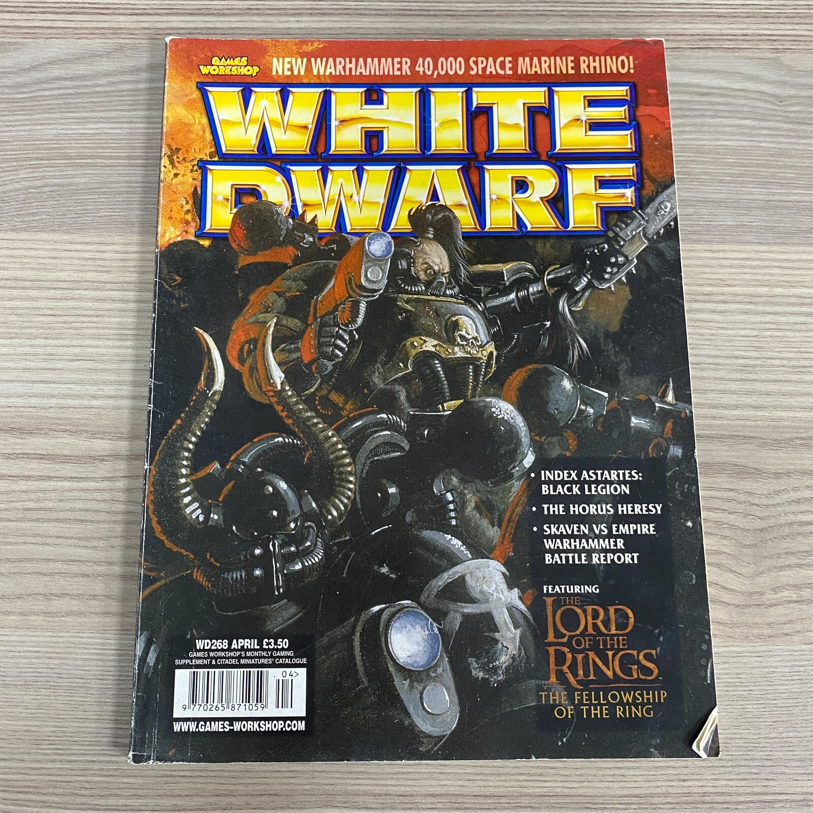 WHITE DWARF ISSUE NO 268 WARHAMMER LOTR 40,000 40K MAGAZINE APRIL 2002 ...
