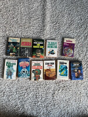 Lot of 11 Vintage Science Books- Heinlein Asimov Clarke 1940s-1970s ...
