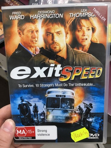 Exit Speed ex-rental region 4 DVD (2008 action thriller movie ...