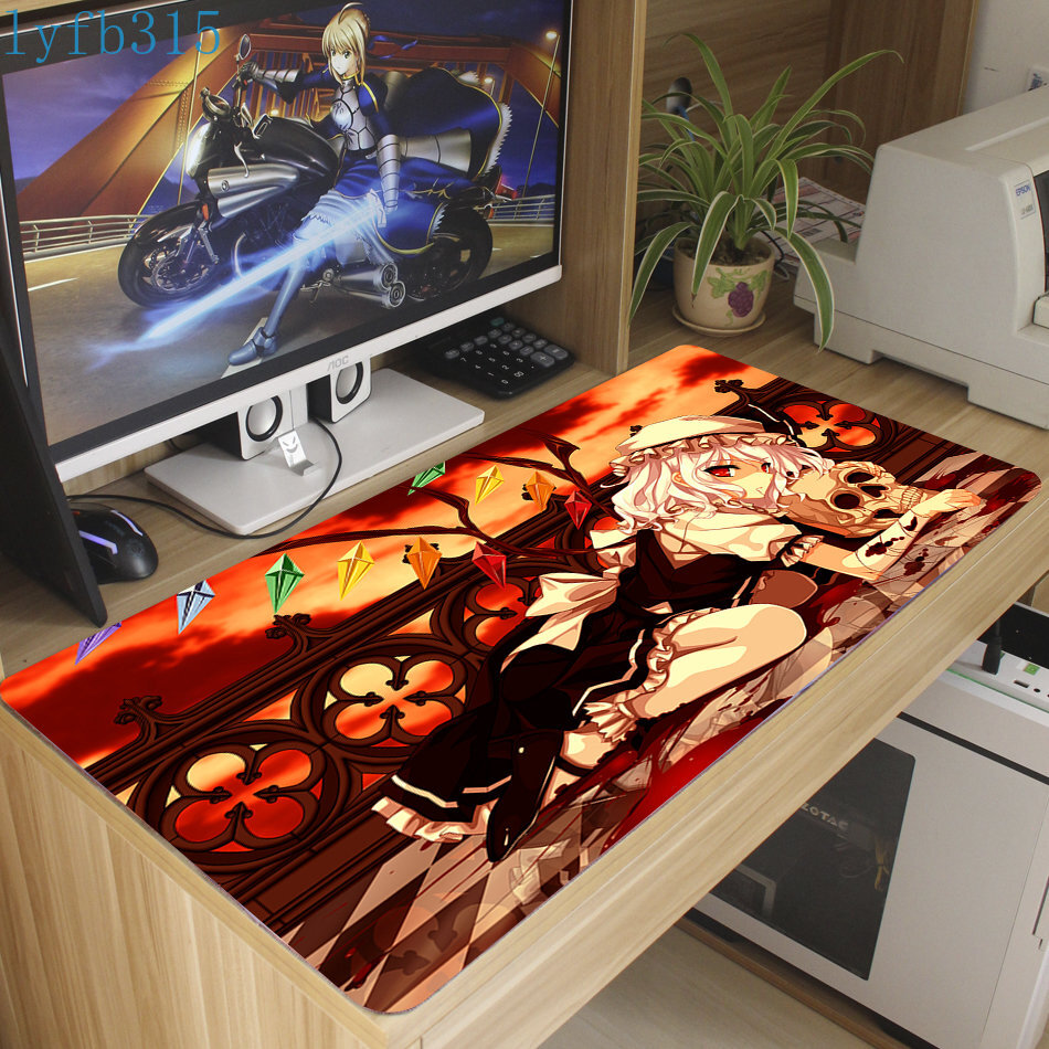 Flandre Scarlet TouHou Project Anime Mousemat Mouse Pad Game Playmat ...