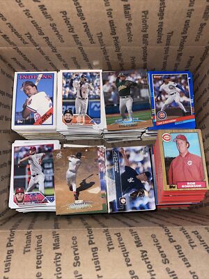 Huge Sports Card Bulk LOT - 1500+ BASEBALL CARDS TOPPS & OTHER BRANDS ...