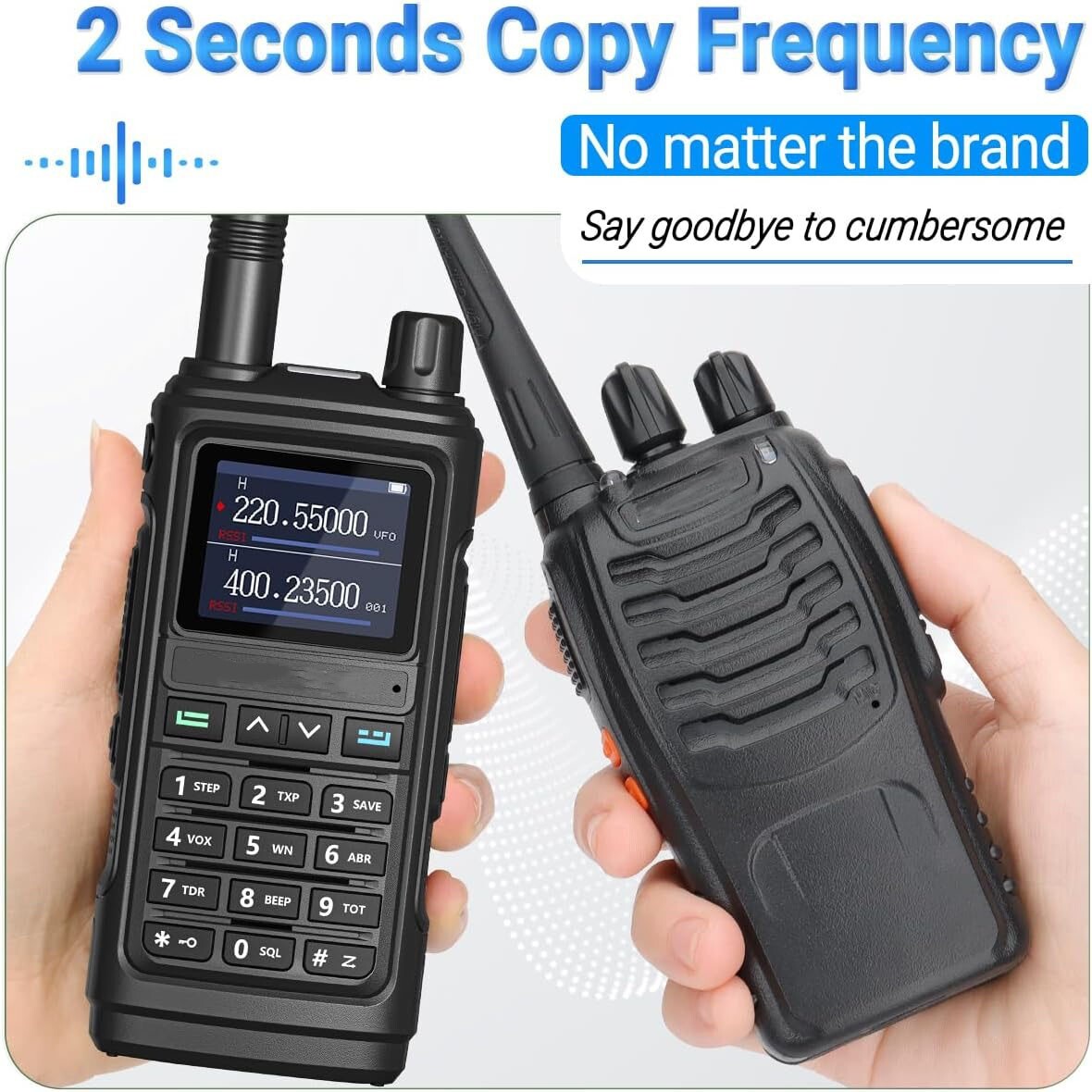 Digital Handheld Radio Scanner Fire Police VHF FM EMS Ham 2 Way ...