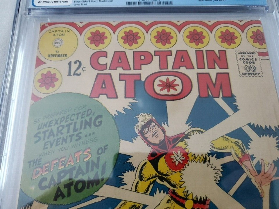 CAPTAIN ATOM 83 CGC 5.0 1966 1ST APPEARANCE TED KORD BLUE BEETLE ...
