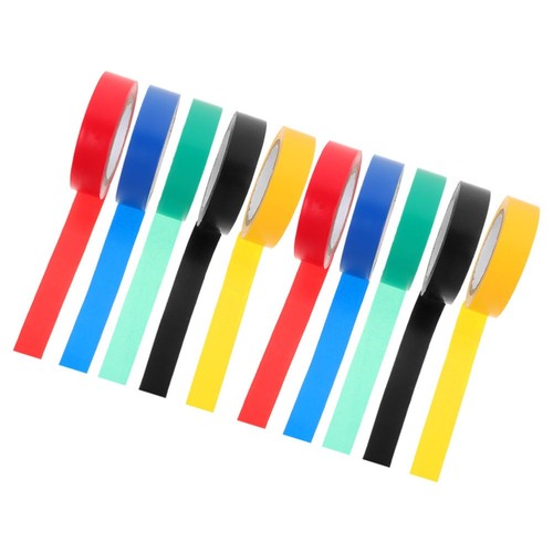 10 Rolls Waterproof Insulating Tape Eletrical Multicolor Electrical | eBay