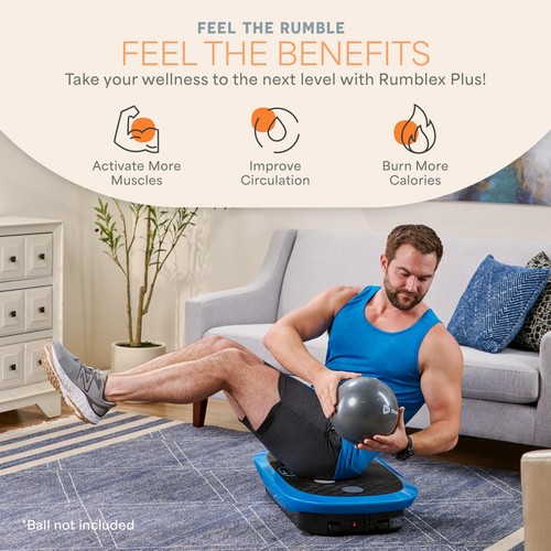Rumblex Plus 4D Vibration Plate Exercise Machine - Triple Motor ...