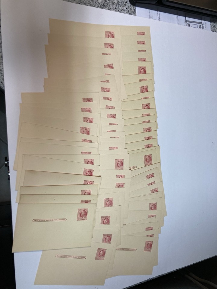 USPS 2 Cent Postal Card Benjamin Franklin Pre Stamp Postcard Vintage ...