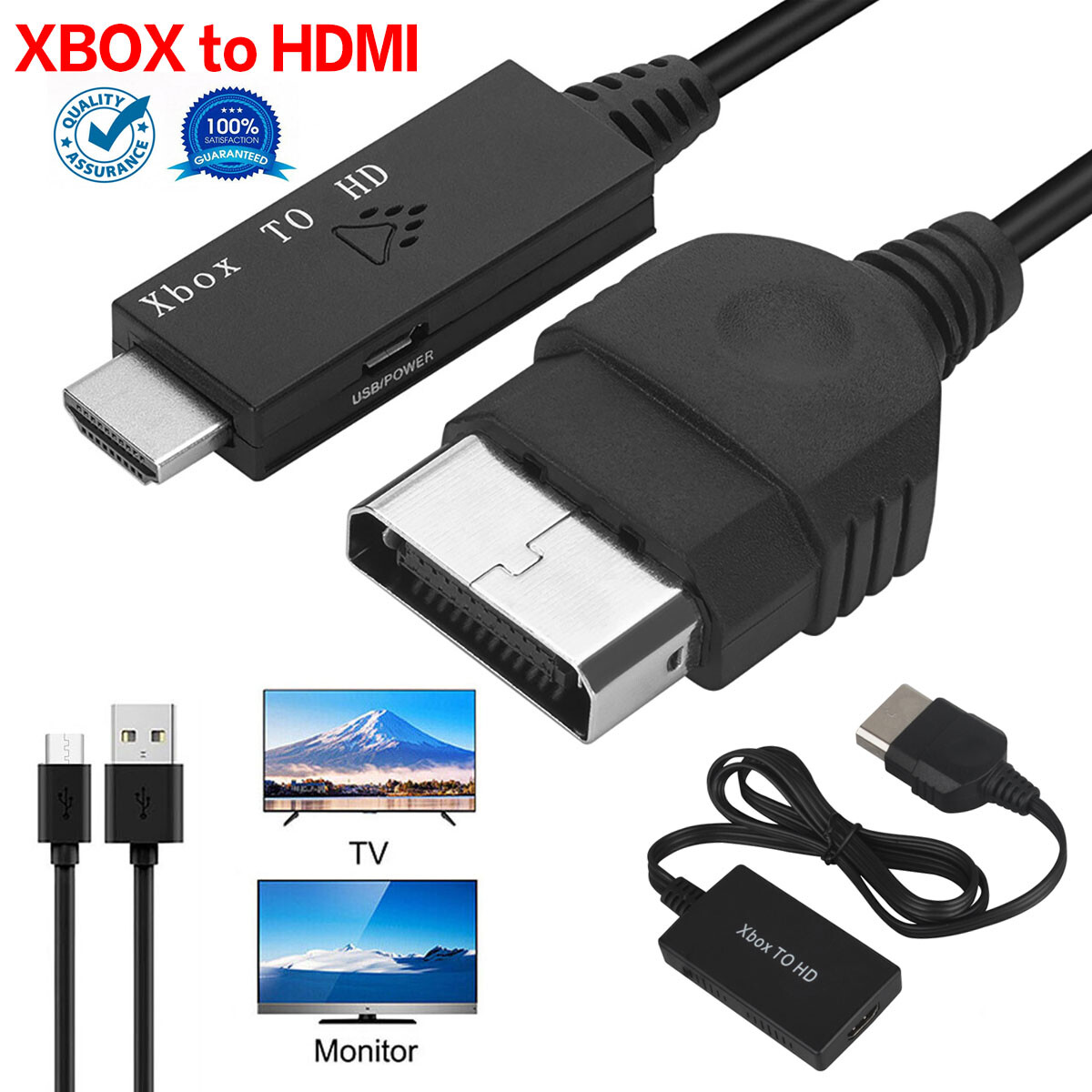 Original Xbox to HDMI Converter Adapter 1080P HD Link Cable for XBOX ...