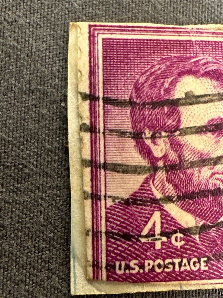 Abraham Lincoln 4 Cents Stamp U.S. Postage Purple 1954 | eBay