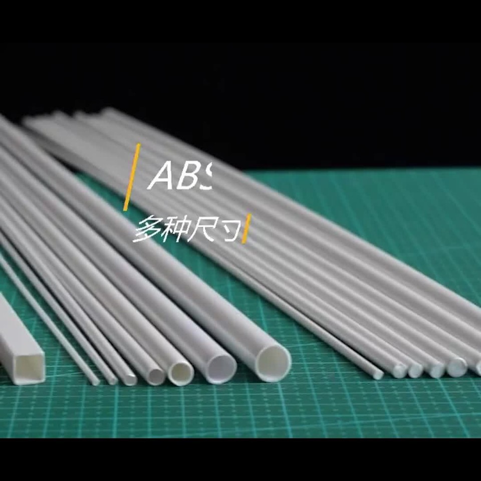ABS Bar Tube Styrene Plastic Strip/Round/Square/Angles Rod DIY Model ...