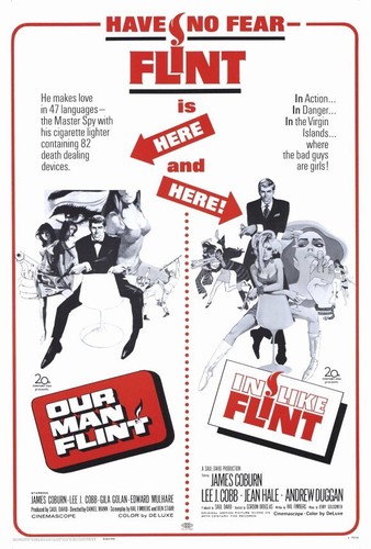 OUR MAN FLINT Movie POSTER 27x40 B James Coburn Lee J. Cobb Gila Golan ...