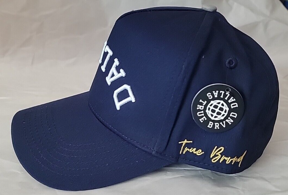 TRUE BRVND Brand Dallas Cowboys Navy Blue Snapback Hat Cap Upside Down ...