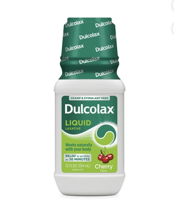 Dulcolax Liquid Laxative Stimulant Free Laxative Cherry 2 Pk EXP 2/26-1 ...