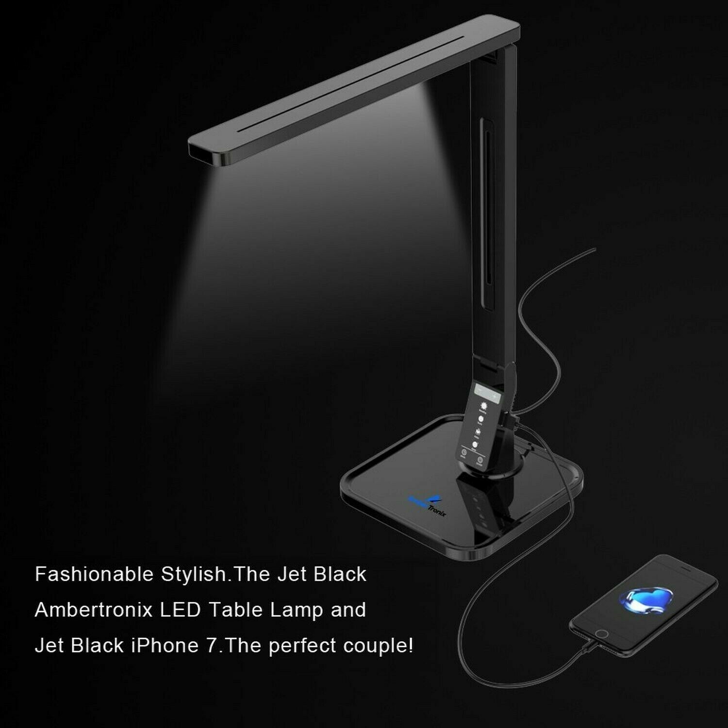 Ambertronix LED Desk Table Lamp Soft Touch Dimmer Control Panel 5 Level ...