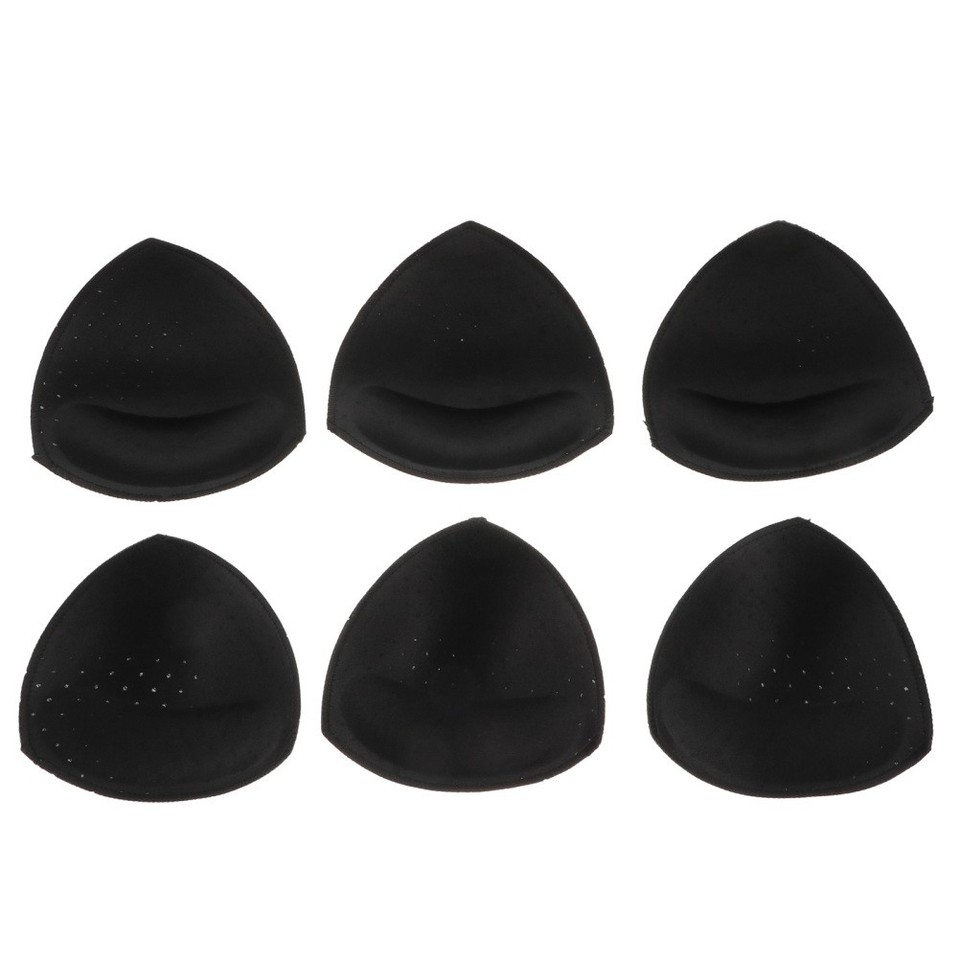 3 Pairs Sponge Pad Push up Pads for Bras Inserts Replacement Sports ...
