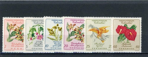 Colombia 1962 Flowers Scott# C420-5 Mint LH | eBay