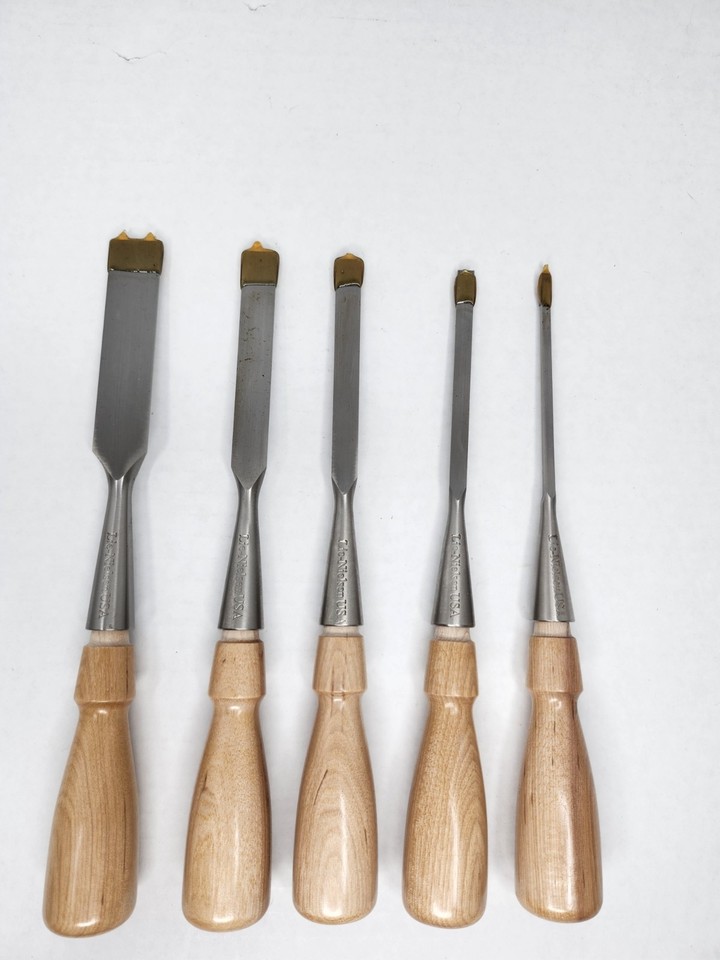 Lie Nielsen 5 Piece Bevel Edge Chisel Set- New | eBay