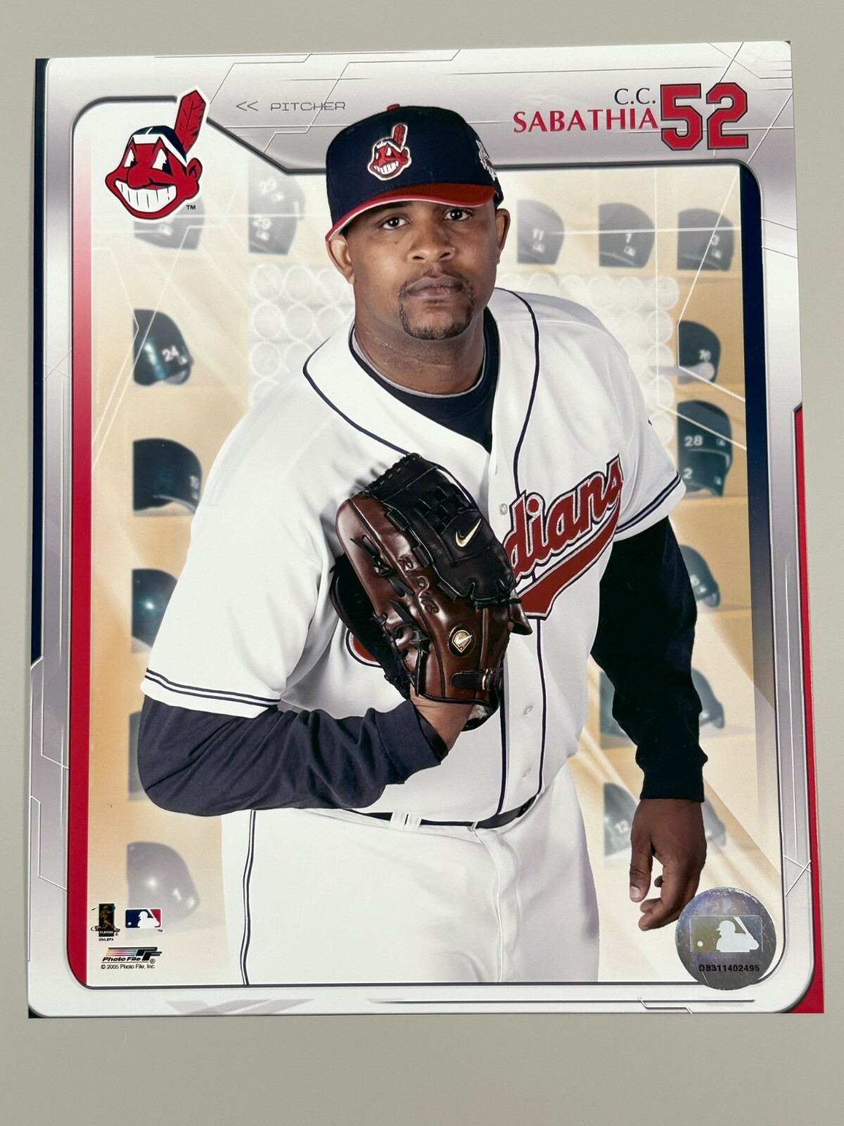 CC Sabathia Unsigned 8x10 Licensed Photo File Cleveland Indians Yankees ...
