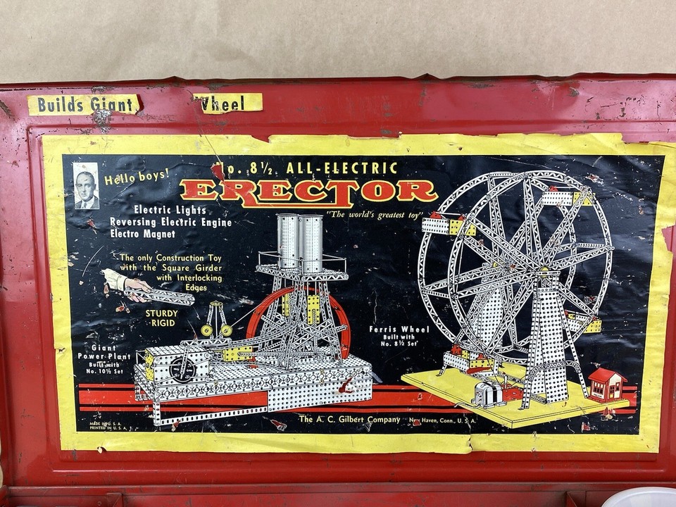 The A.C. Gilbert Company All Electric Erector Vintage Construction Toy ...