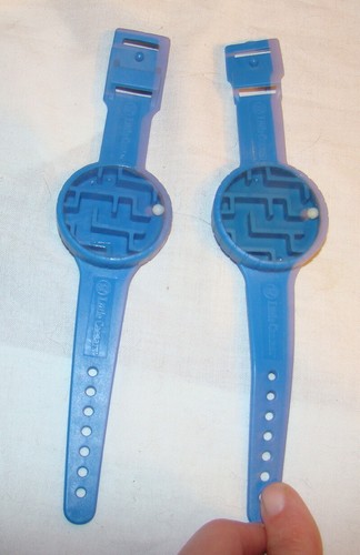 Vtg Little Caesars Pizza Toy Premium Wrist Watch Puzzle Tilt Maze Game ...