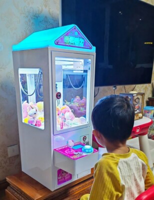 Mini Claw Crane Machine Candy Toy Grabber Catcher Carnival Charge Play ...