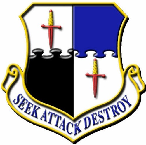 52ND FIGHTER GROUP HAT PATCH US 8TH AIR FORCE PIN UP SEEK ATTACK ...