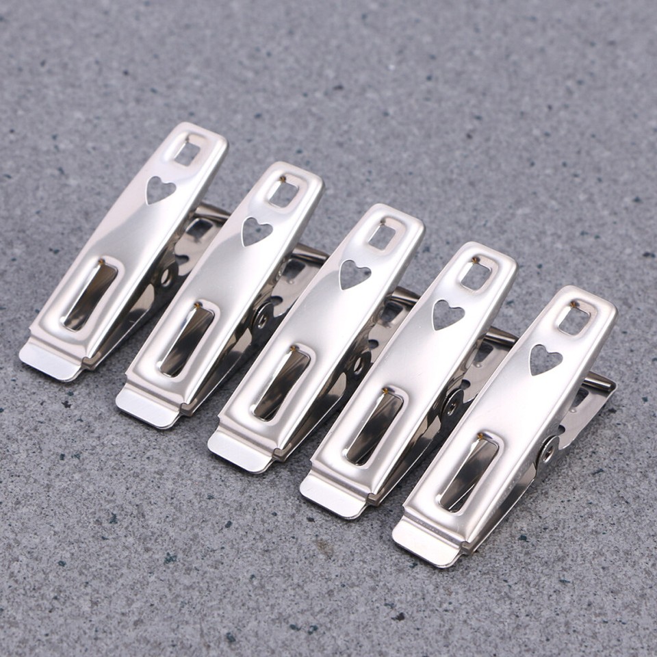 40pcsClothes Pegs Metal Clips beach towel clips /set Heavy Duty ...