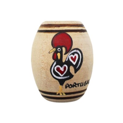 Hand Painted Wooden Made in Portugal Good Luck Rooster Barrica Magnet ...