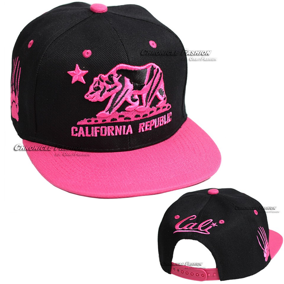 California Republic Baseball Cap Snapback Adjustable Hat Cali Hip Hop ...