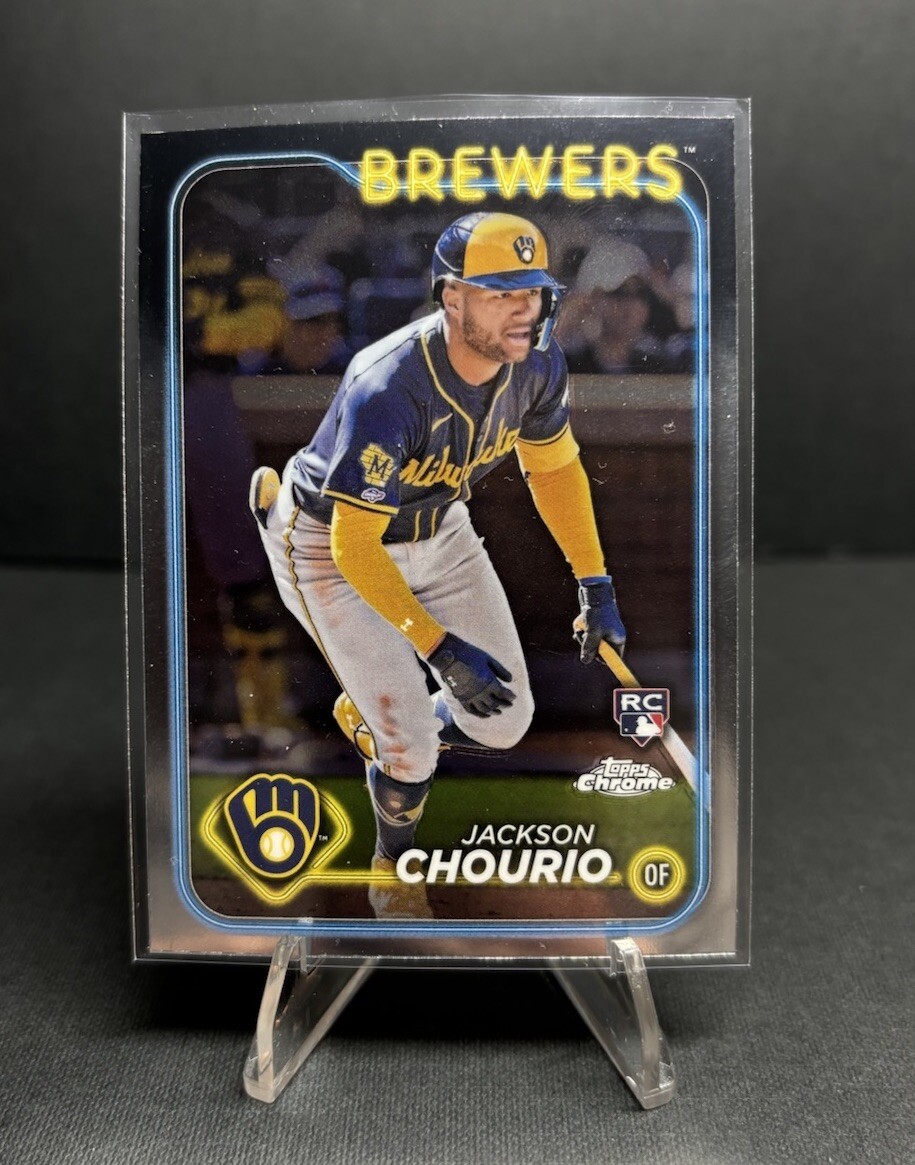 Jackson Churio 2024 Topps Chrome #161 Rookie RC Milwaukee Brewers | eBay