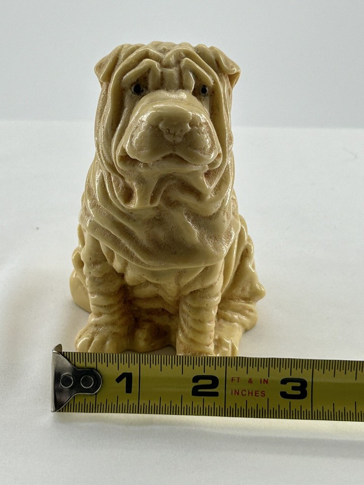 Shar-Pei Dog Statue Resin Figurine 4 Inches Tall Vintage | eBay
