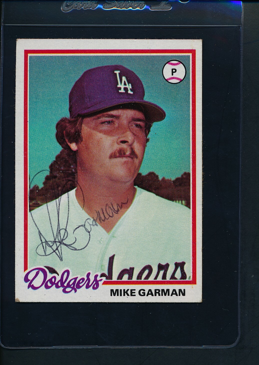1978 Topps #417 Mike Garman Dodgers Signed Auto *40131 | eBay