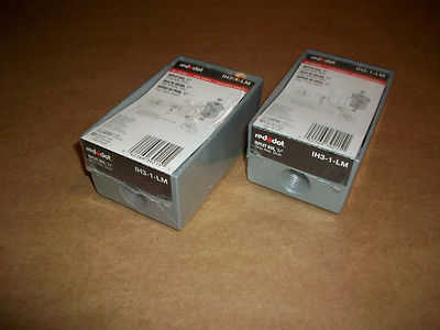2pc Red Dot Wet Location Outlet Box 1/2" IH3-1-LM Three hole NEW | eBay