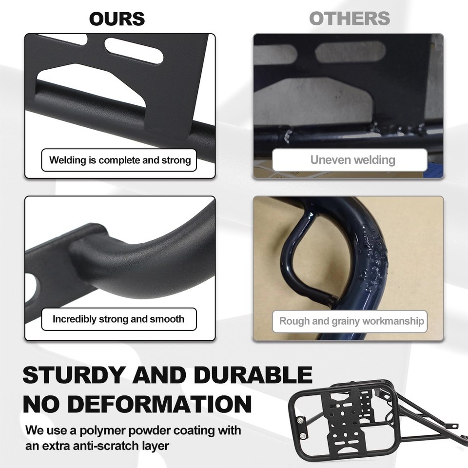 Rear Luggage Rack & Pannier Rack Side Carrier Fit For Yamaha XT250 2008 ...