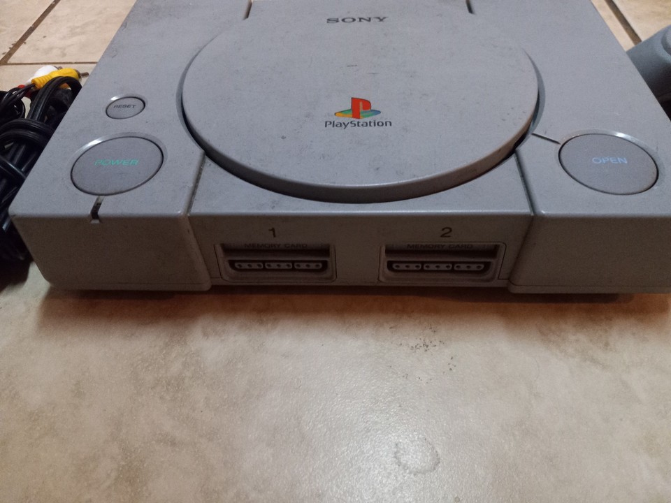 WORKS Sony PlayStation PS1 Console System With Controller and Cables ...