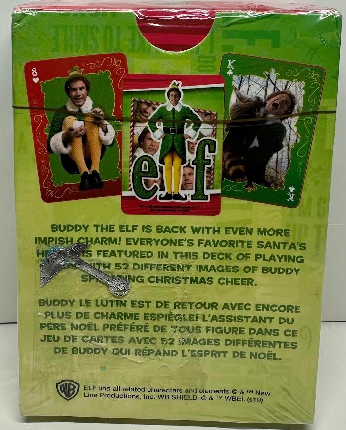BUDDY THE ELF Christmas Movie (Will Ferrell) Playing Deck of Cards NEW ...
