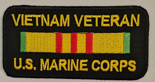 Vietnam Veteran U.S. Marine Corps 4 Inch x 2 Inch Patch *Made In USA ...