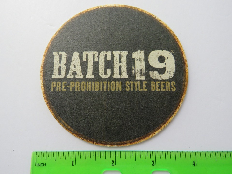 Beer Bar Coaster ~ COORS Brewing Company Batch 19 Prohibition Ale ...