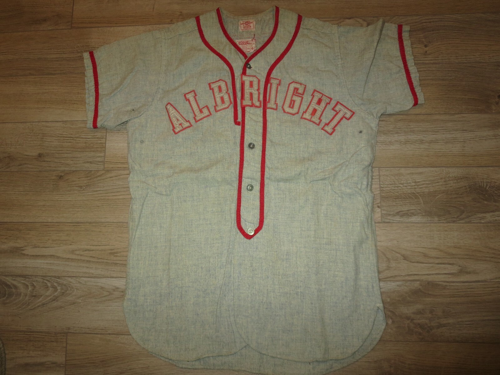 Albright College Lions #3 Baseball Team NCAA Game Used Worn DD Flannel ...