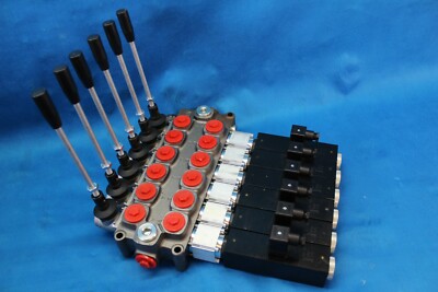 Hydraulikventil 6 Fach GALTECH Q95 120 l/min 12v + Hebel | eBay.de