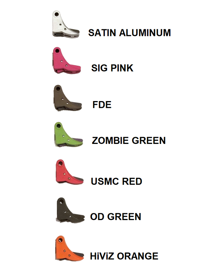 Polymer Curved Trigger With TiN Trigger Bar For Glock Gen 1 - 3 Custom ...