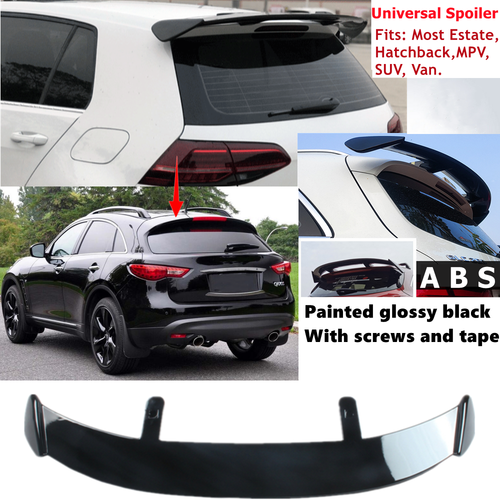 Fit For 2014-2016 INFINITI QX70 Universal Gloss Black ABS Rear Roof ...