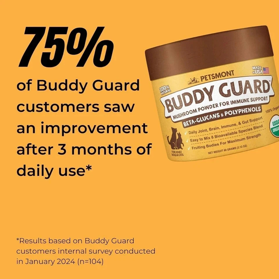 Buddy Guard for Lumps, Bumps, Lipoma with Turkey Tail Mushroom, Immune ...
