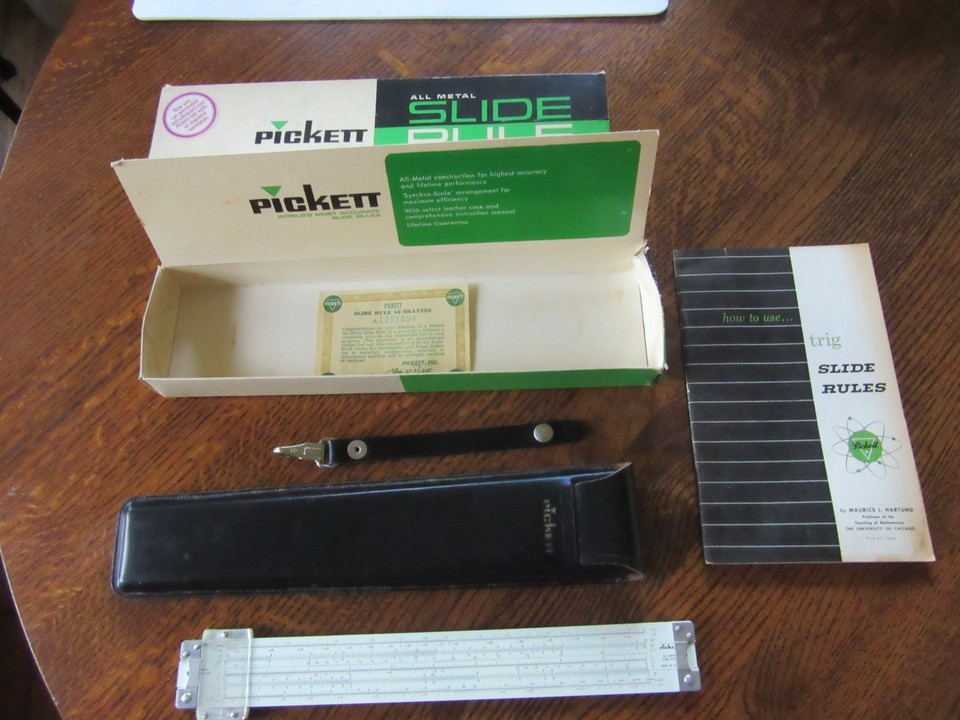 PICKETT All Metal Slide Rule - Model N 800-T | eBay